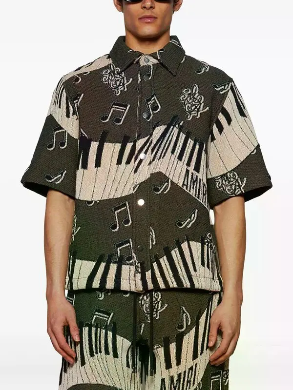 Amiri Piano Keys Tapestry Shirt