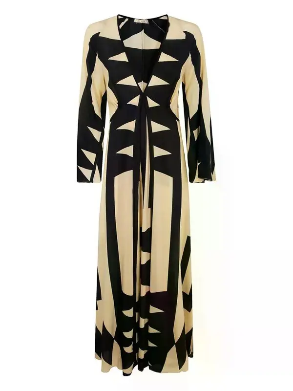 VOLANTIS Silk Midi Dress