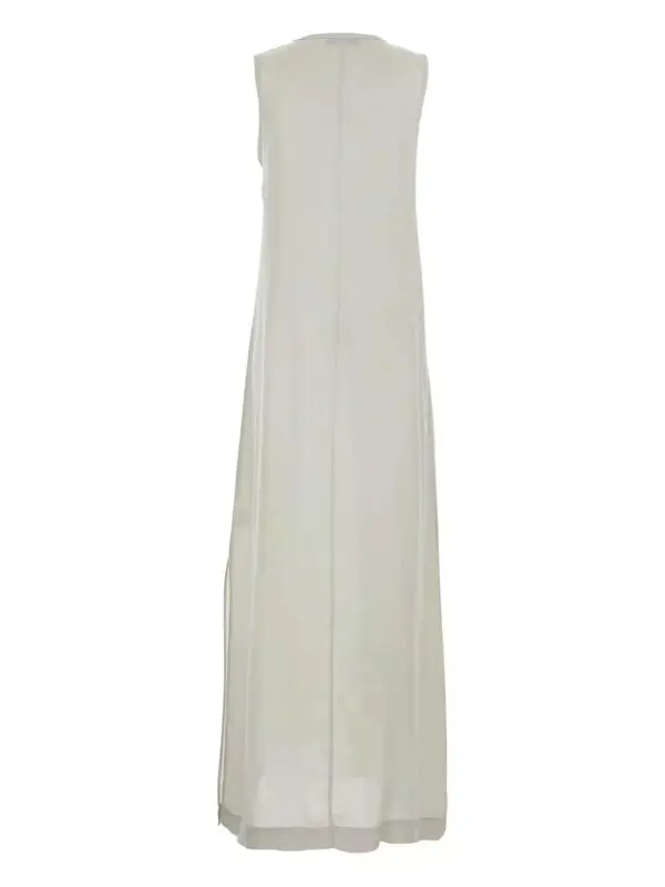 JUCCA Sleeveless U-neck Dress - Neutrals