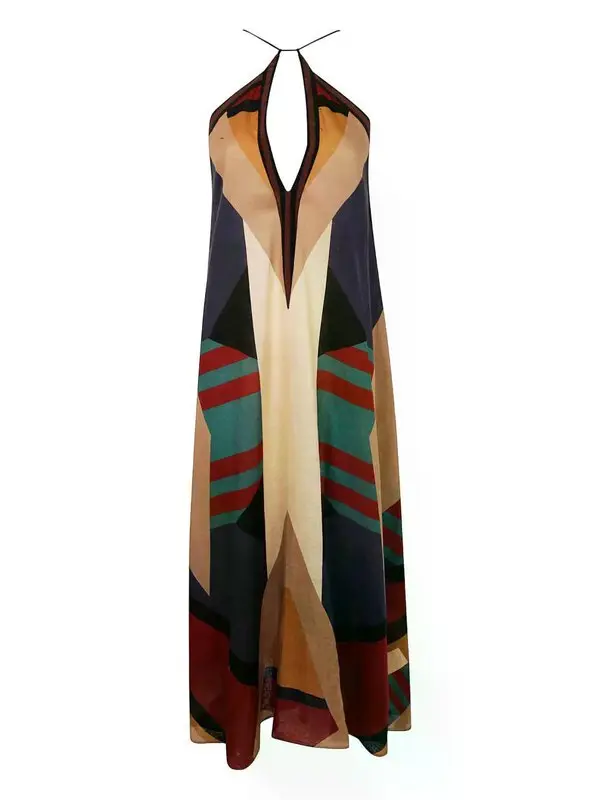 VOLANTIS Silk Midi Skirt