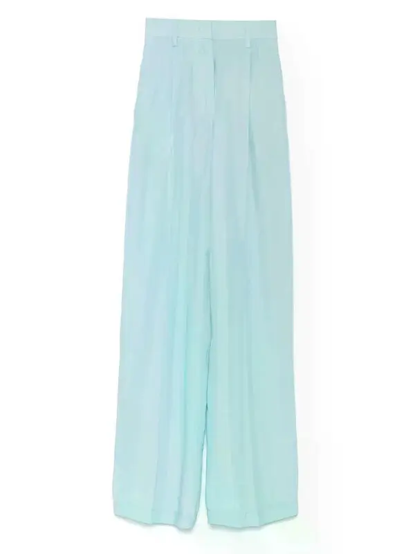 FORTE_FORTE Silk Trousers - Blue