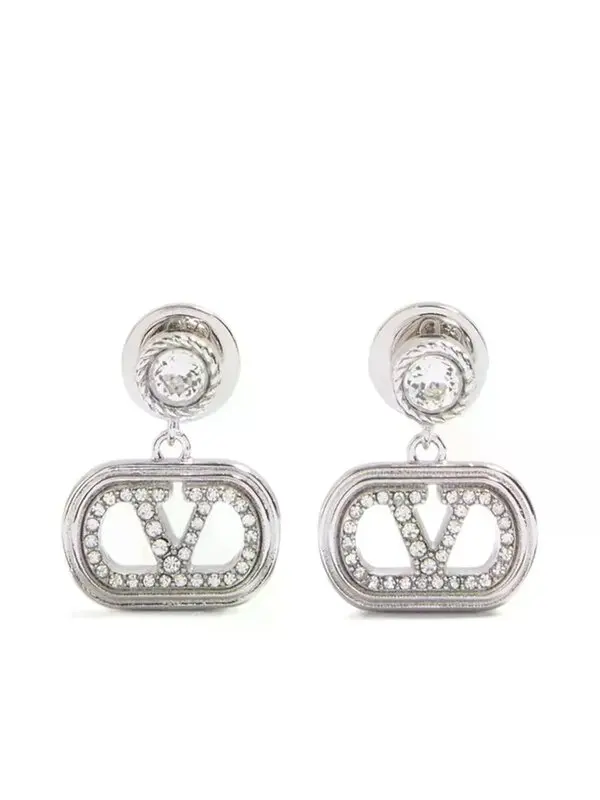 Valentino Garavani Vlogo Signature Stud Earrings - Silver