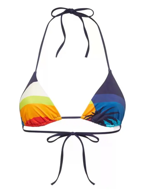 Dsquared2 Graphic-print Bikini Top - Yellow