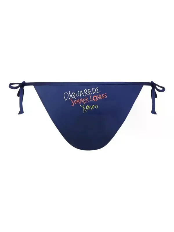 Dsquared2 Embroidered Bikini Briefs - Blue