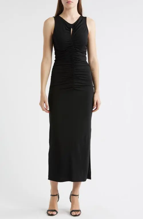 BOSS Emberla Ruched Stretch Jersey Dress