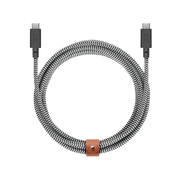 14TH & UNION Belt Cable Xl - Zebra