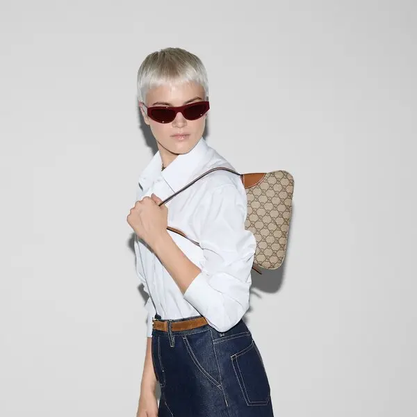 Gucci Gg Emblem Small Shoulder Bag Gg Canvas