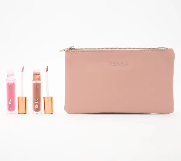 YENSA Beauty Luxe Tinted Lip Oil Duo With Bag - One-color