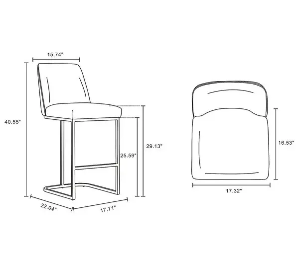 MANHATTAN COMFORT Serena Barstool