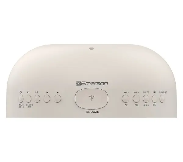 EMERSON Sunrise Smartset Alarm Clock With White Noise