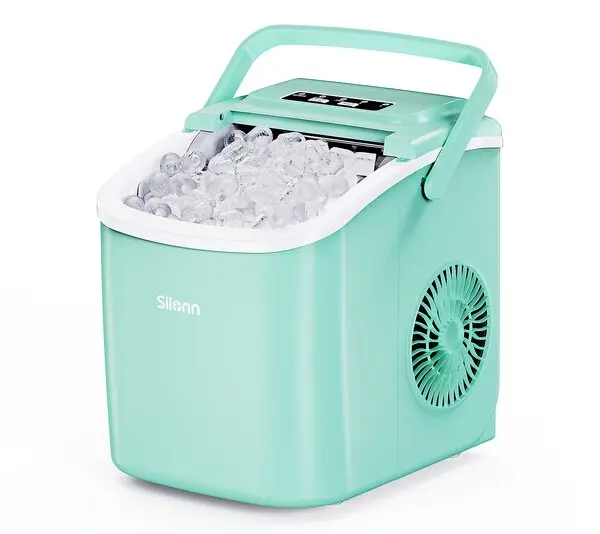 SILONN 26-lb Countertop Ice Maker W/ 2 Sizes Of Bullet Ice - One-color