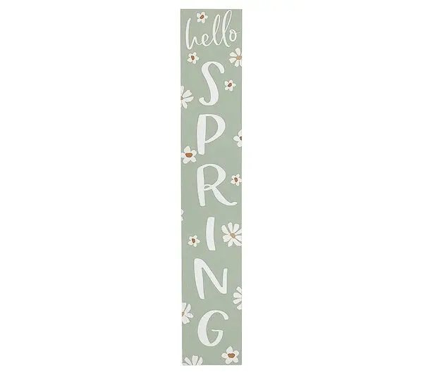 SINCERE SURROUNDINGS 47' Hello Spring Green Por Ch Board