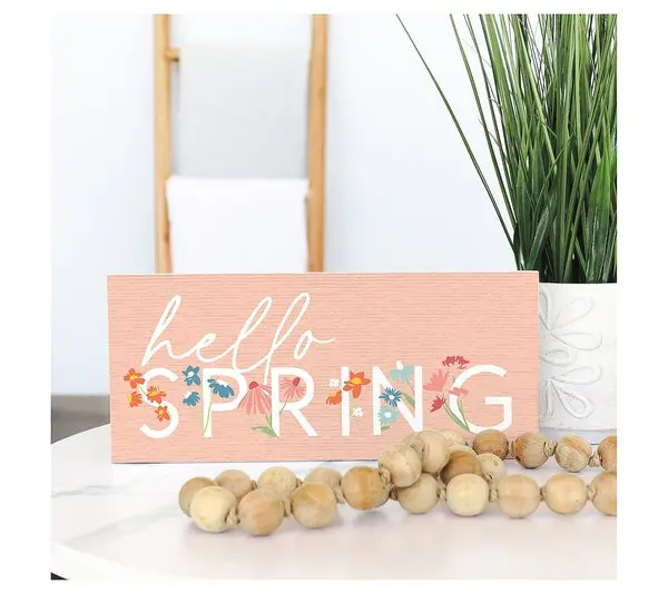 SINCERE SURROUNDINGS 12' Hello Spring Flowers I Nspire Board - One-color