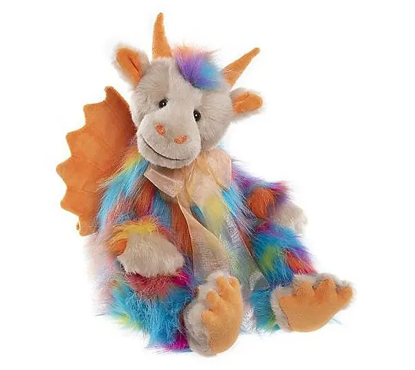 CHARLIE BEARS Rainbows End Plush Dragon - One-color