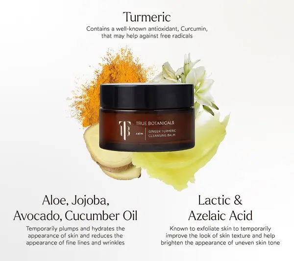 True Botanicals Ginger Turmeric Cleansing Balm Home & Away Set