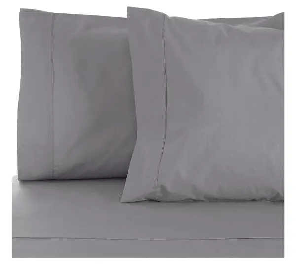 SUPERIOR 2 Pc Solid 800-tc Cotton Blend Pillowc Ases, Standard - One-color