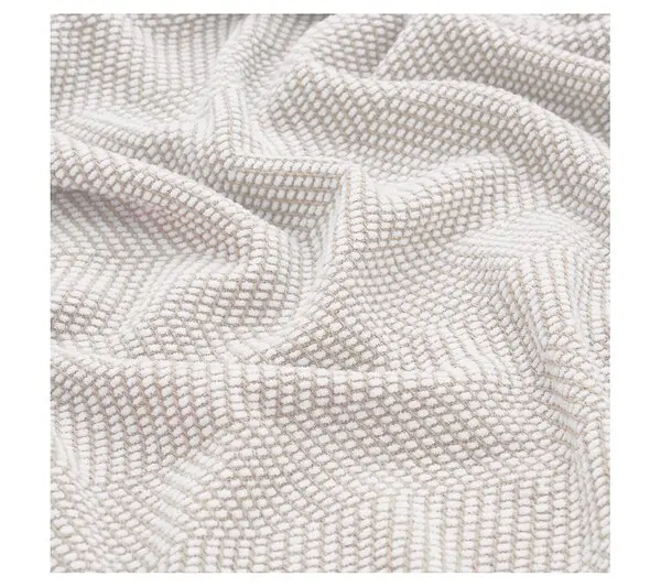 SUPERIOR Maya Chenille Herringbone Cotton Blank Et, Throw
