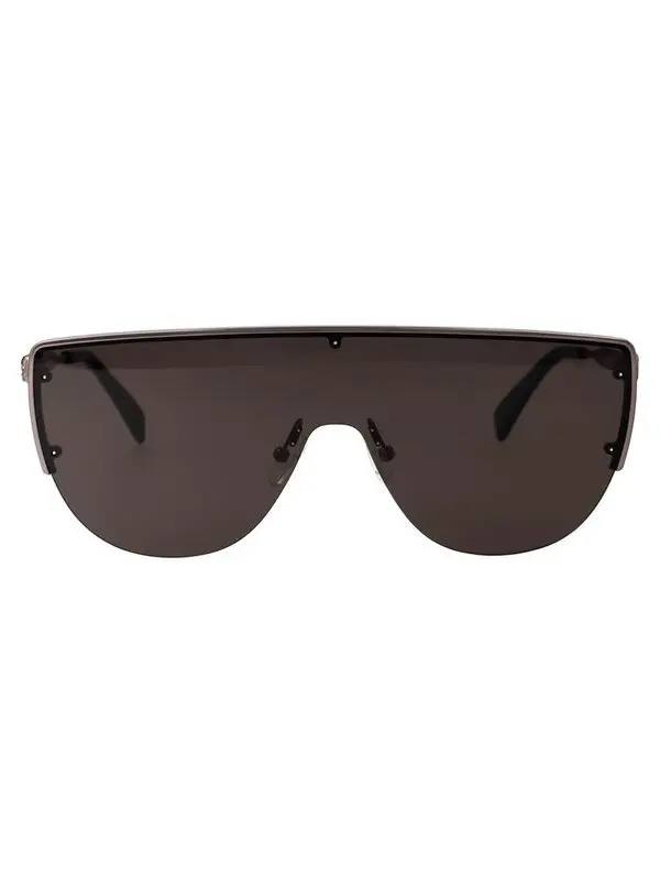 Alexander McQueen Full Rim Sunglasses - 001 Ruthenium Ruthenium Grey