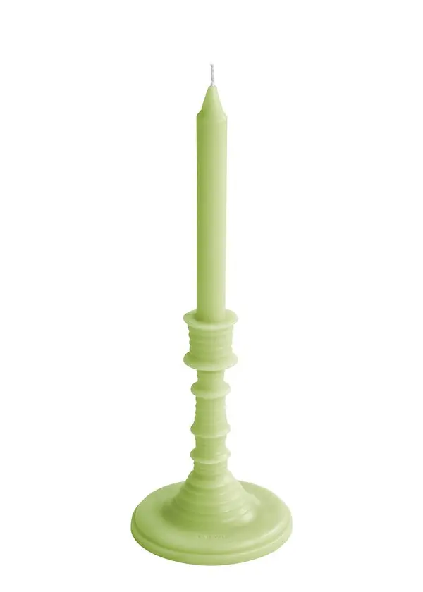 Loewe Cucumber Wax Candleholder Candlestick-shaped Candle, Cucumber Essence, Aquatic Scent, Juicy Cucumber, Fresh Mint Notes - Na