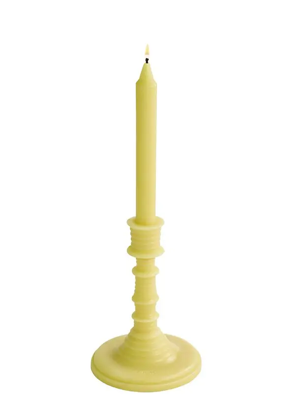 Loewe Honeysuckle Wax Candleholder Candlestick-shaped Candle, Honeysuckle Essence, Sweet Aroma, Delicate, Honeyed Notes - Na