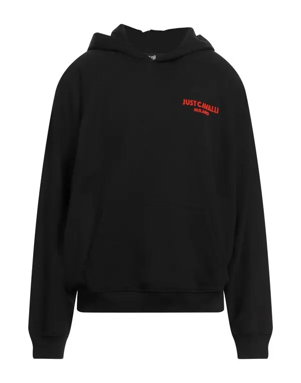 Just Cavalli Cotton Blend Hooded Sweatshirt