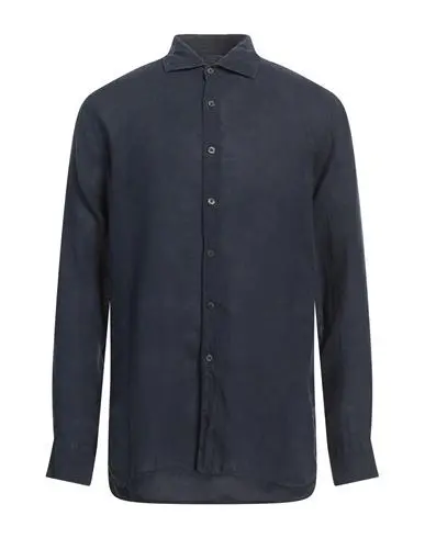 120% Lino Shirt Midnight Size Linen - Blue
