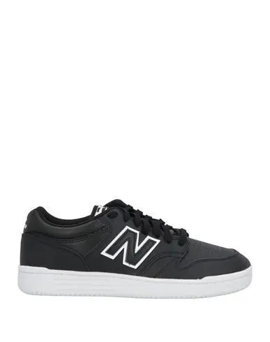 NEW BALANCE Leather Low-top Sneakers - Black