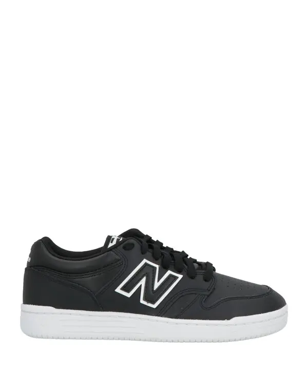 NEW BALANCE Leather Low-top Sneakers - Black