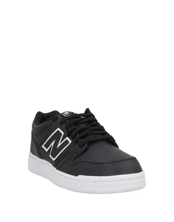 NEW BALANCE Leather Low-top Sneakers - Black