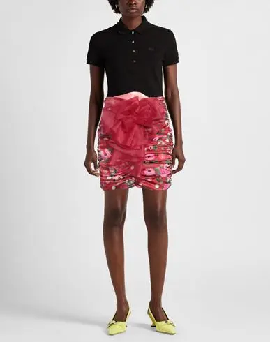 Elisabetta Franchi Mini Skirt In Silk And Polyester