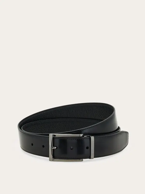 FERRAGAMO Reversible And Adjustable Belt - Black