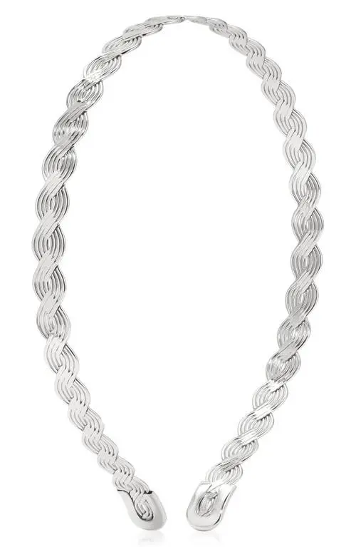 Ettika Regal Twist Headband - Silver