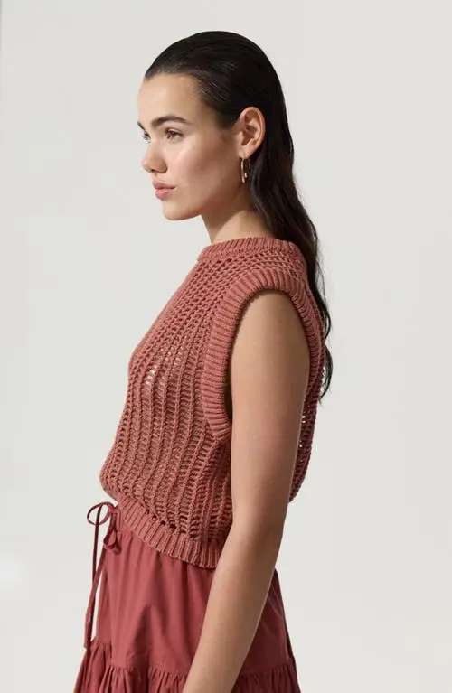 Deluc Boetti Open Stitch Sweater Vest - Bronze