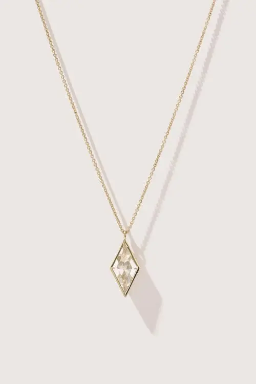 OTIUMBERG 14kt Gold Vermeil Kite Quartz Necklace - Yellow Toned Gold