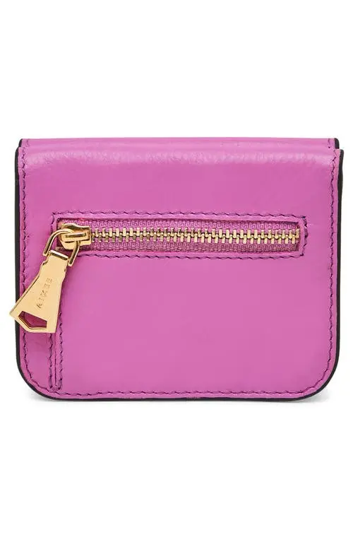 AIMEE Pucker Up Leather Card Case - Bloom