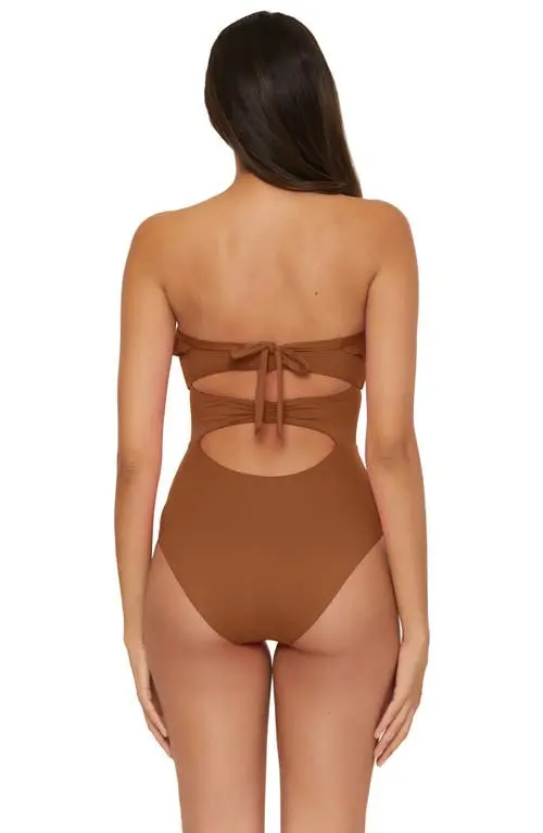 SOLUNA Buckle-up One-piece Swimsuit - Bronze