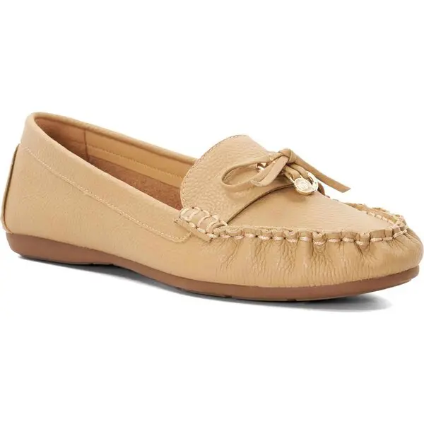 Dune London Grovers Leather Loafer - Camel
