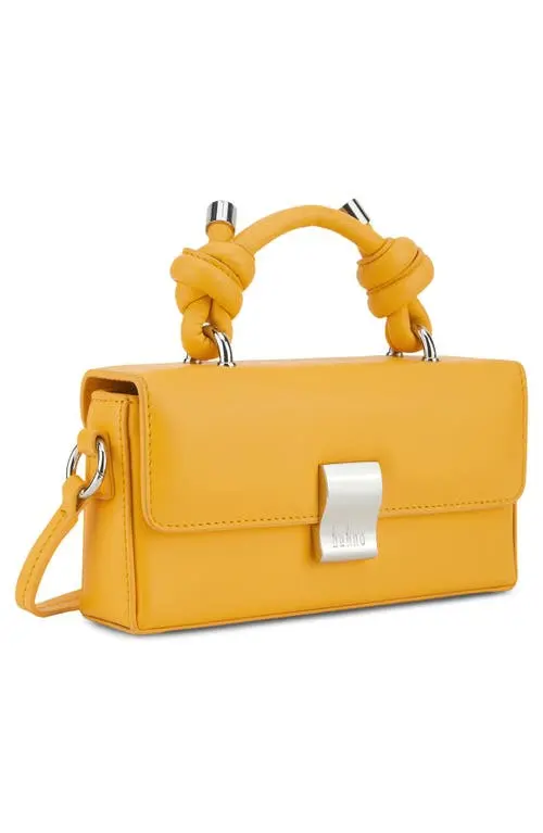 BEHNO Micro Mary Soft Leather Crossbody Bag - Pollen