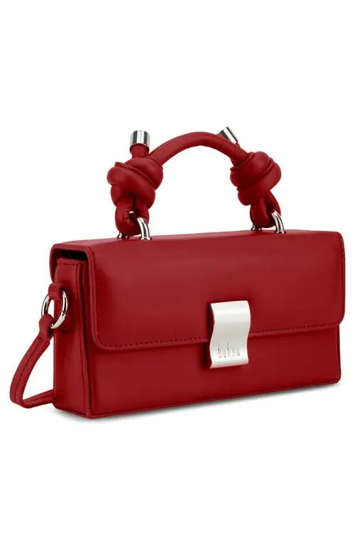 BEHNO Micro Mary Soft Leather Crossbody Bag - Red