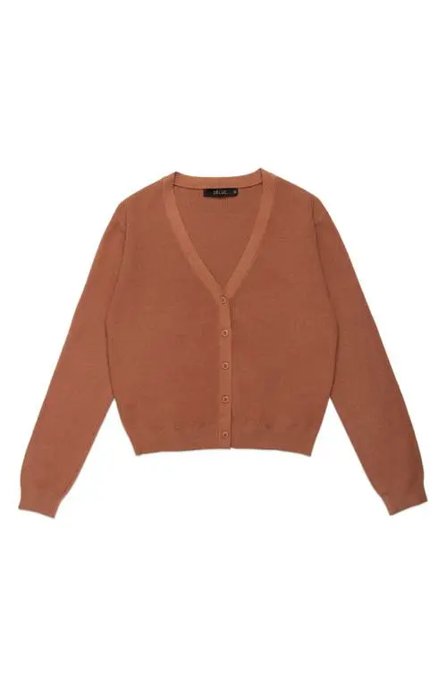 Deluc Melfi Crop Cardigan - Bronze