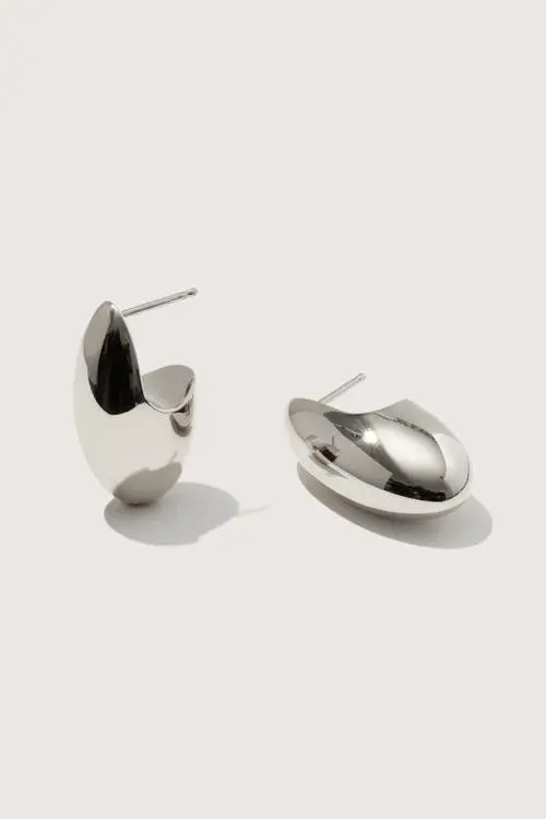OTIUMBERG Pebble Sterling Earrings - Silver