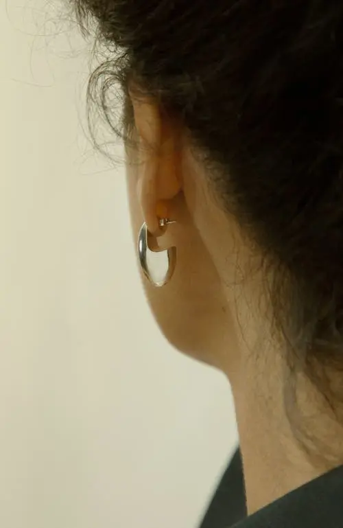 OTIUMBERG Pebble Sterling Earrings - Silver