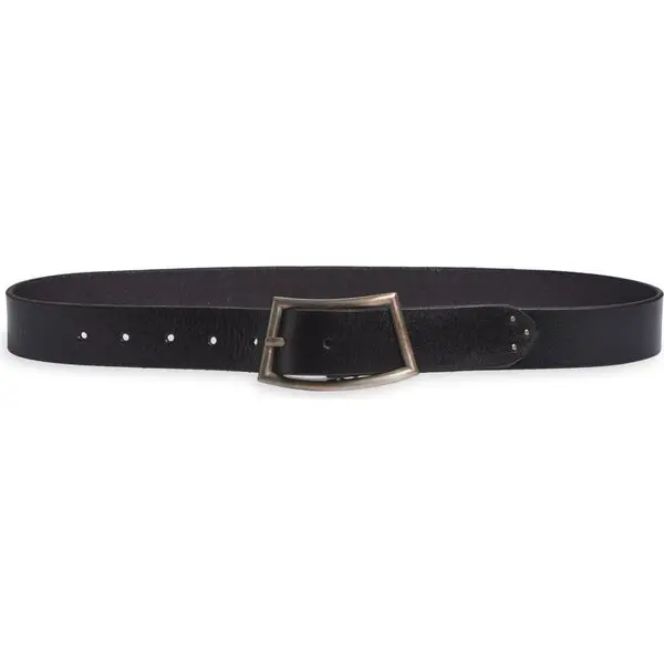 Free People Essex Leather Belt - Black