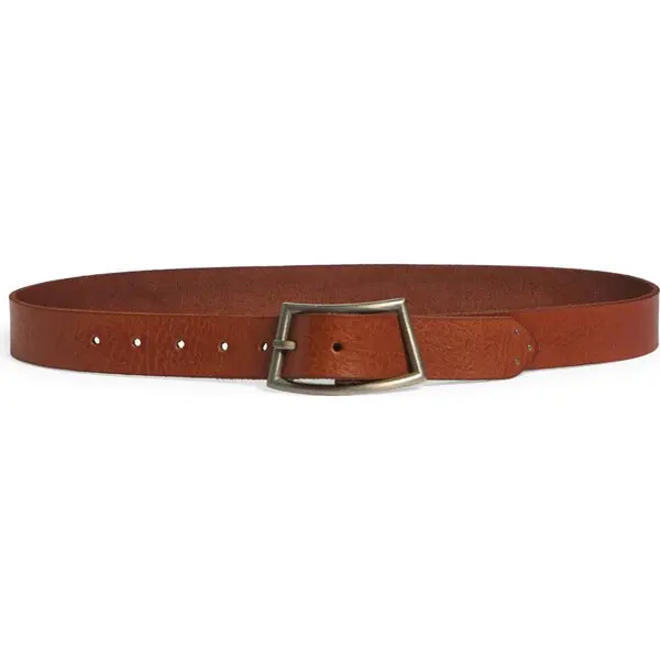 Free People Essex Leather Belt - Cognac