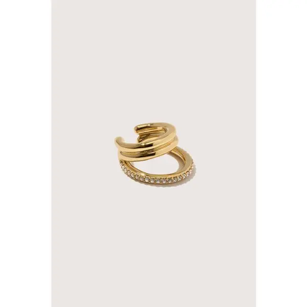 OTIUMBERG 14kt Gold Vermeil Pavé Concero Ear Cuff - Yellow Toned Gold