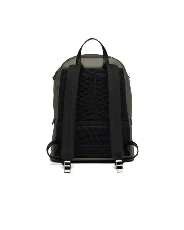 Prada Re-nylon And Saffiano Leather Backpack - Green