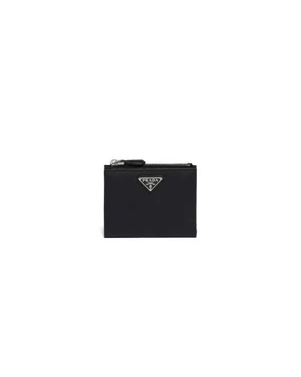 Prada Small Saffiano Leather Wallet - Black
