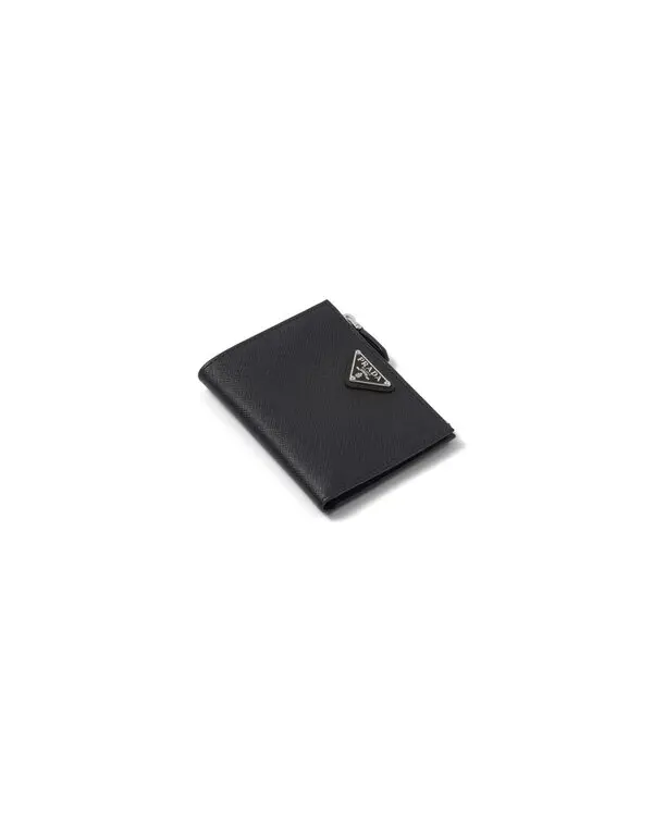 Prada Small Saffiano Leather Wallet - Black