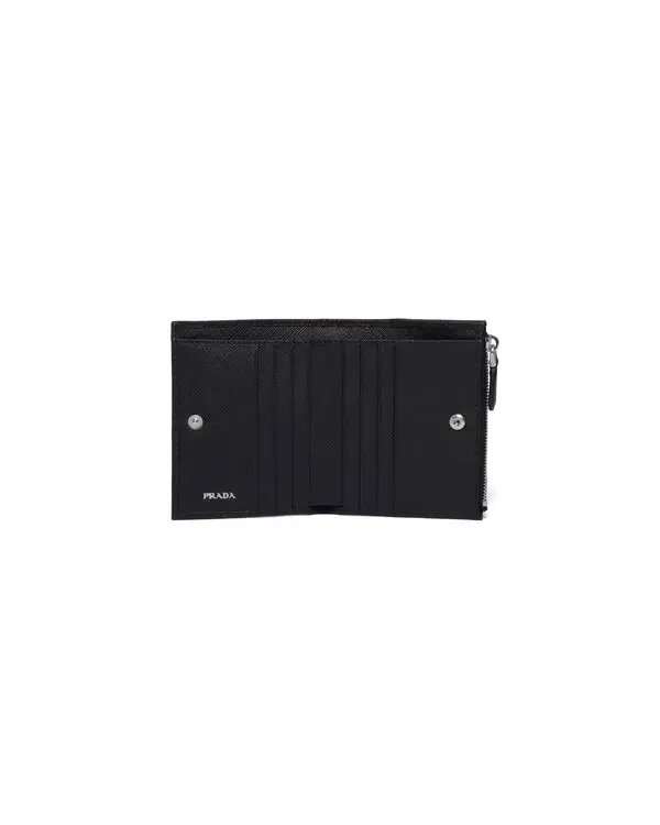 Prada Small Saffiano Leather Wallet - Black