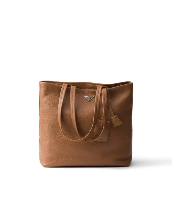 Prada Leather Tote - Brown